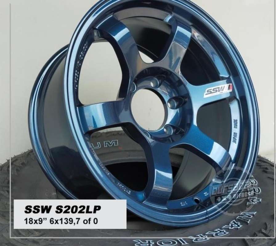 Jual Velg Ssw S202lp Blue Metalic R18 6x139 Pajero Fortuner Hilux ...