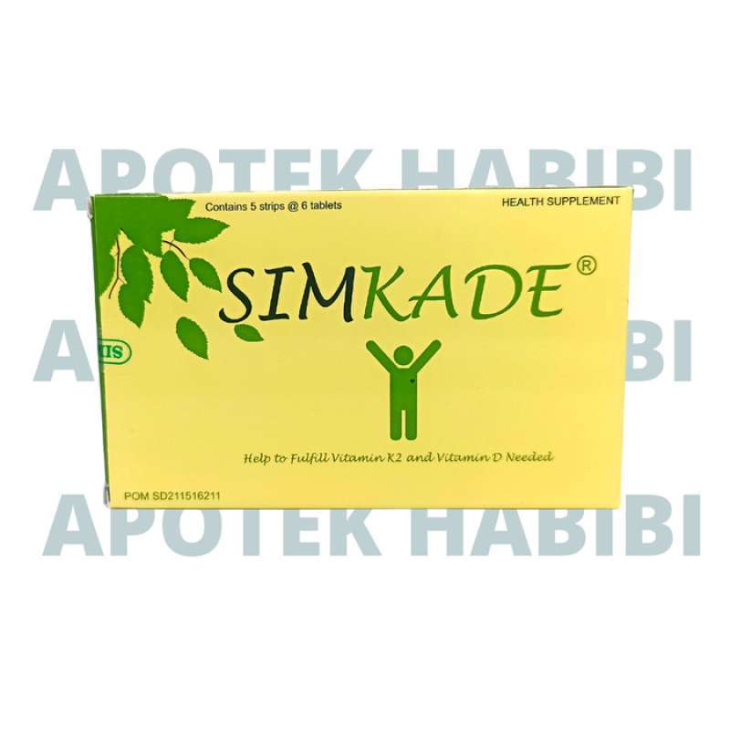 Promo Simkade Sim Kade Sim K D Box 30 Tablet Obat Multivitamin Vitamin ...
