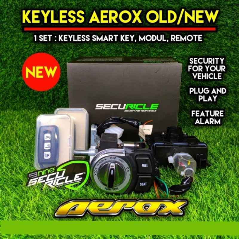 Jual Kunci Keyless Smartkey Yamaha Aerox Plus Alarm Orginal Nine PNP di ...