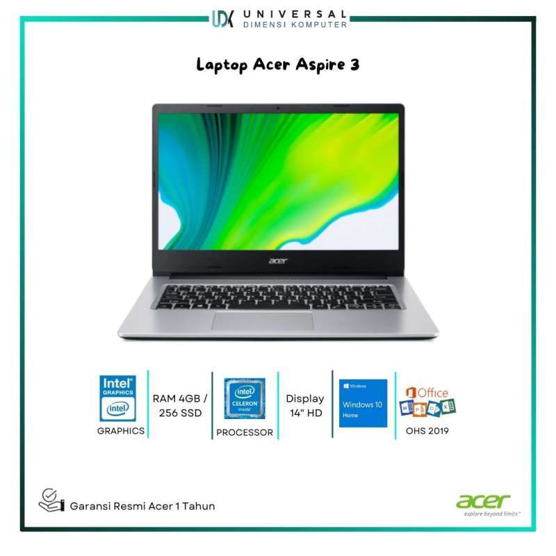 Jual Laptop Acer Aspire 3 - Intel Celeron di Seller dimensikomputerofc ...