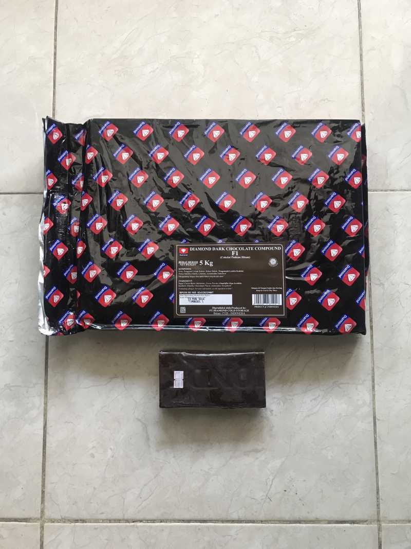 Promo Coklat DCC Diamond 500 gr Cokelat Blok Masak Dark Chocolate ...