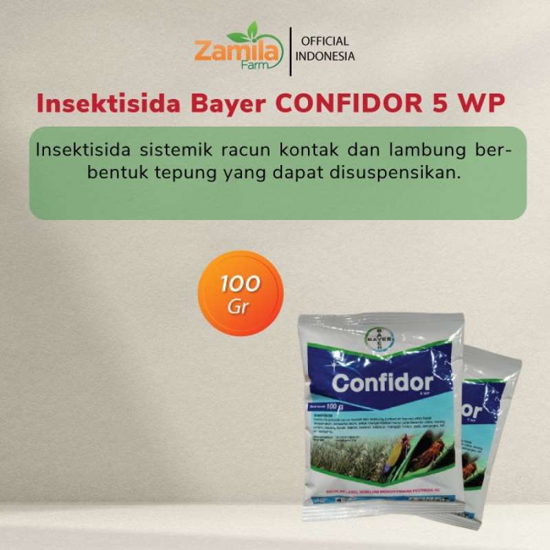 Jual Insektisida Bayer Bubuk CONFIDOR 5 WP hama kutu daun wereng cabuk ...