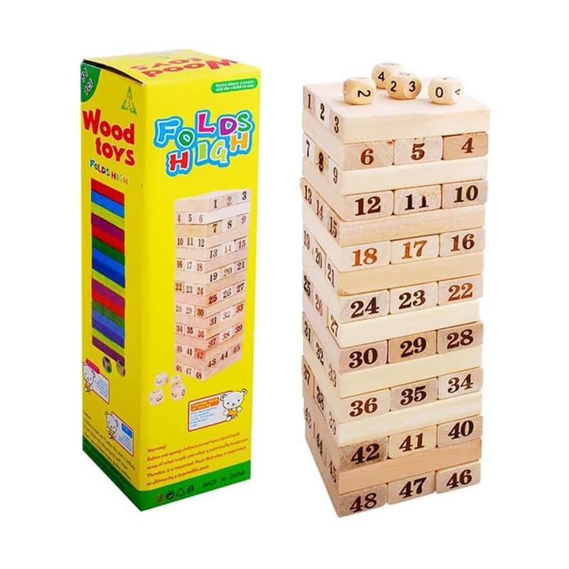 Jual Wooden Uno Stacko Angka Jumbo Polos High Mainan Anak di Seller ...