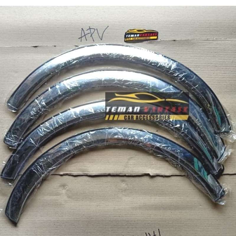 Jual Fender Trim List Lis Atas Ban Mobil Suzuki Apv Tebal Crome Stenlis ...