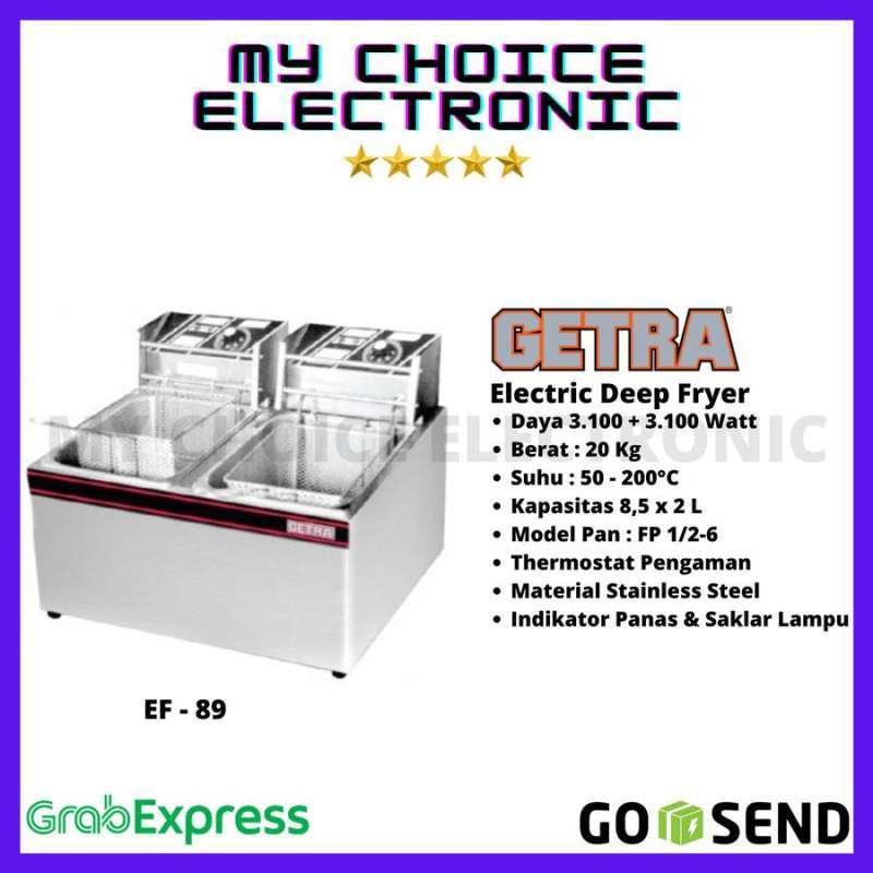 Jual GETRA Electric Deep Fryer / Mesin Penggoreng Listrik EF-89 di ...