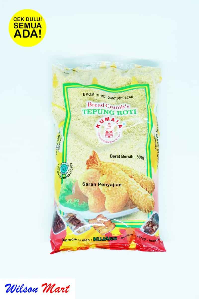 Jual BREAD CRUMB TEPUNG ROTI KUMALA 500 GRAM di Seller Wilson Mart ...