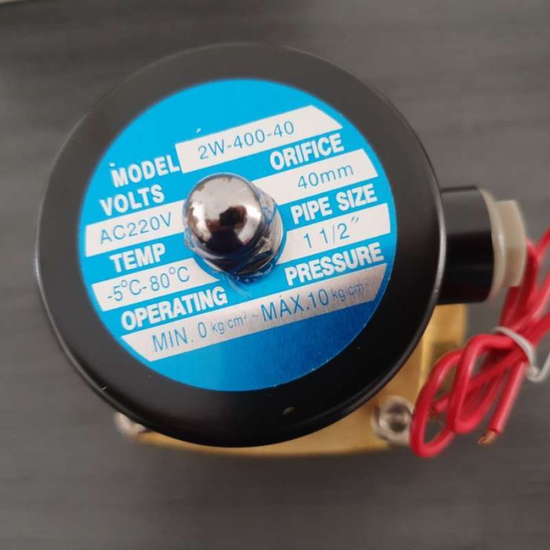 Promo Solonoid Valve Pneumatic 2 Way Ukuran 1 1/2 Inchi 2w-400-40 ...