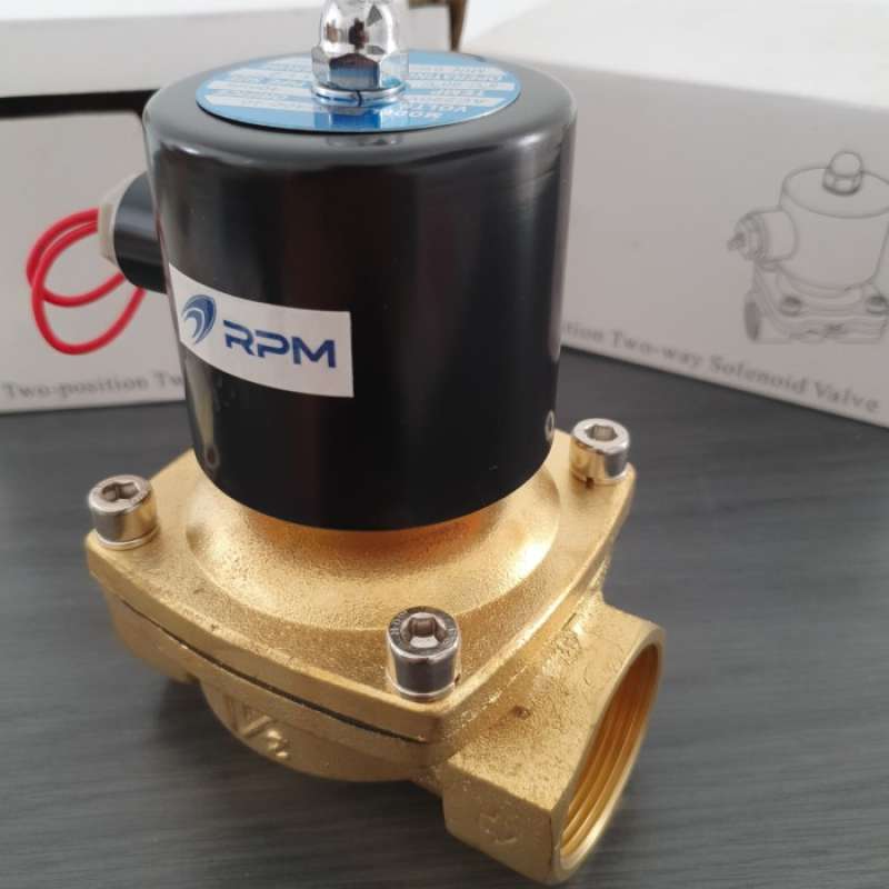 Promo Solonoid Valve Pneumatic 2 Way Ukuran 1 1/2 Inchi 2w-400-40 ...