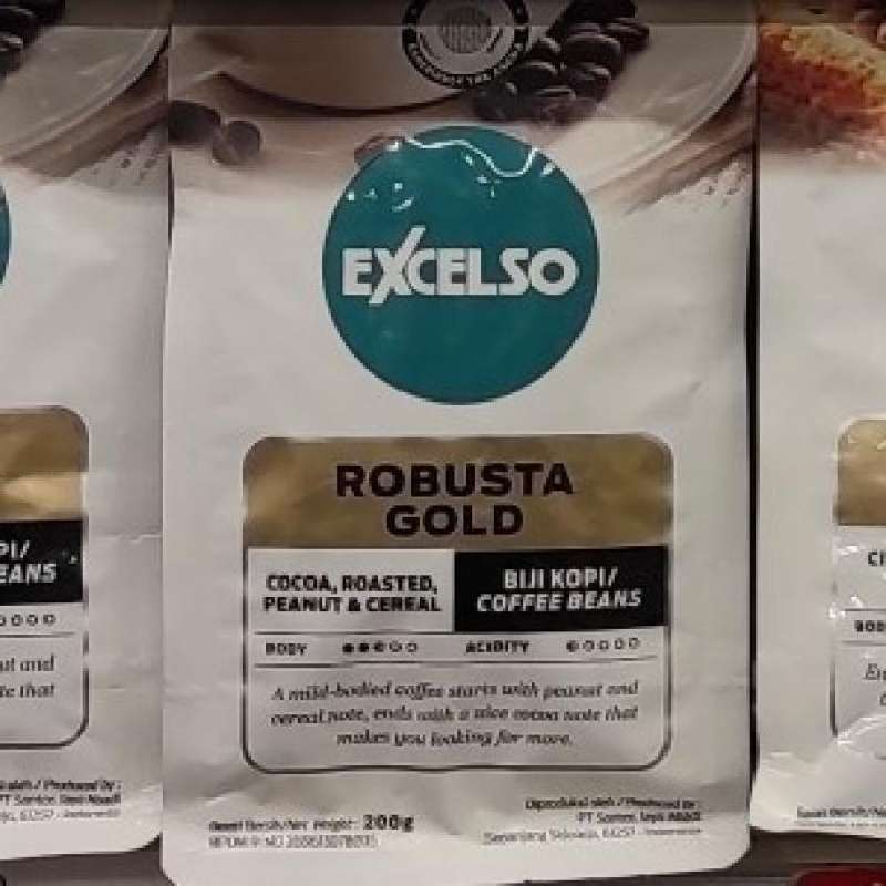 Jual excelso robusta gold biji kopi 200 gram di Seller imfoodmart ...