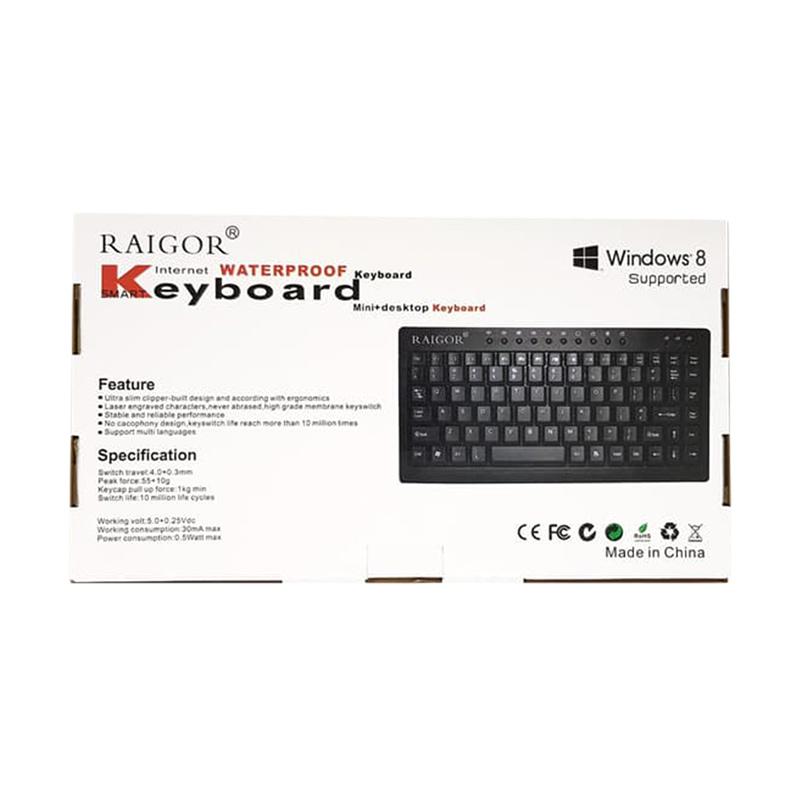 Jual Raigor Waterproof Mini Multimedia Keyboard Di Seller Laser ...