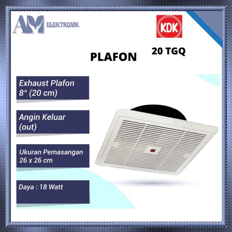 Jual KDK EXHAUST FAN PLAFON 20 TGQ - 8 INCH di Seller ABADI MENTARI ...