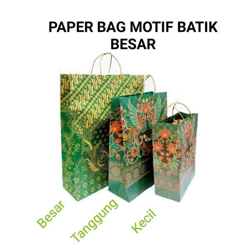 Jual Paper Bag Goody Bag Batik dan Polos BESAR di Seller Sarjana ATK ...
