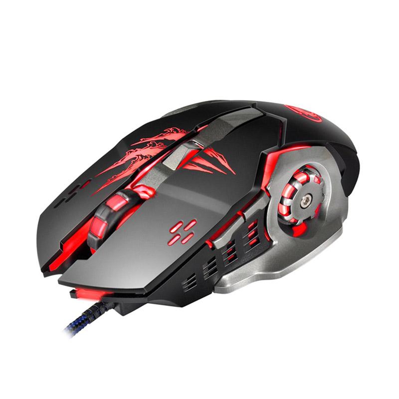 Jual Apedra A8 Ergonomic USB 6-Button Game Mice Wired Gaming Mouse ...