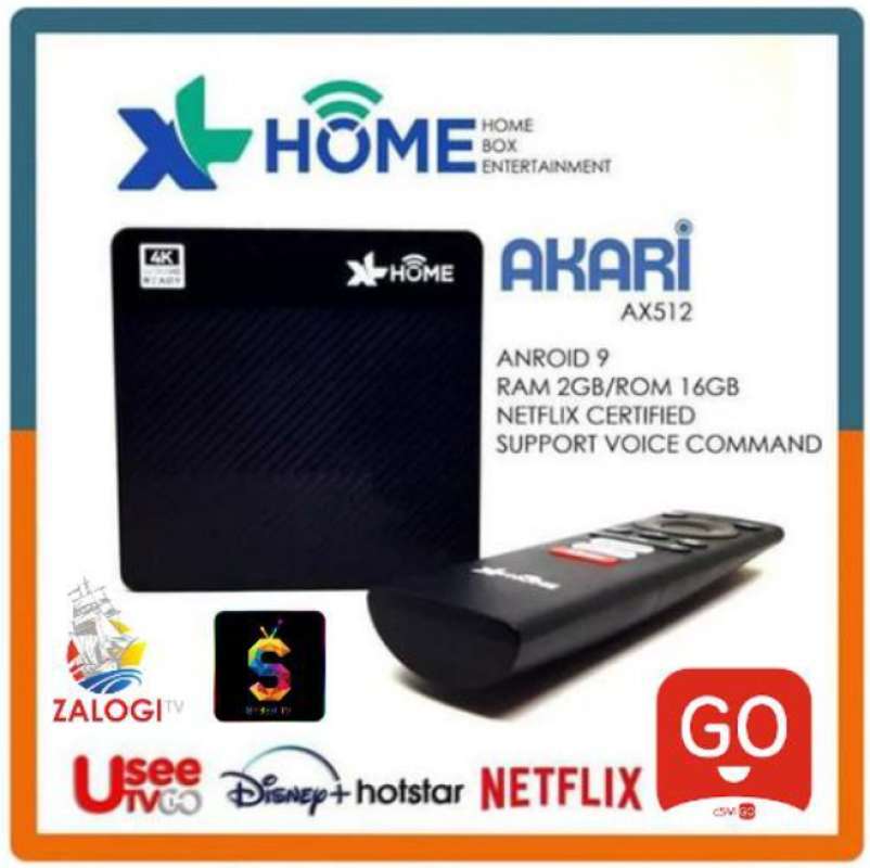 Jual Android Tv Box Stb Akari Ax512 Xl Home Ram 2gb/rom 16gb Google ...