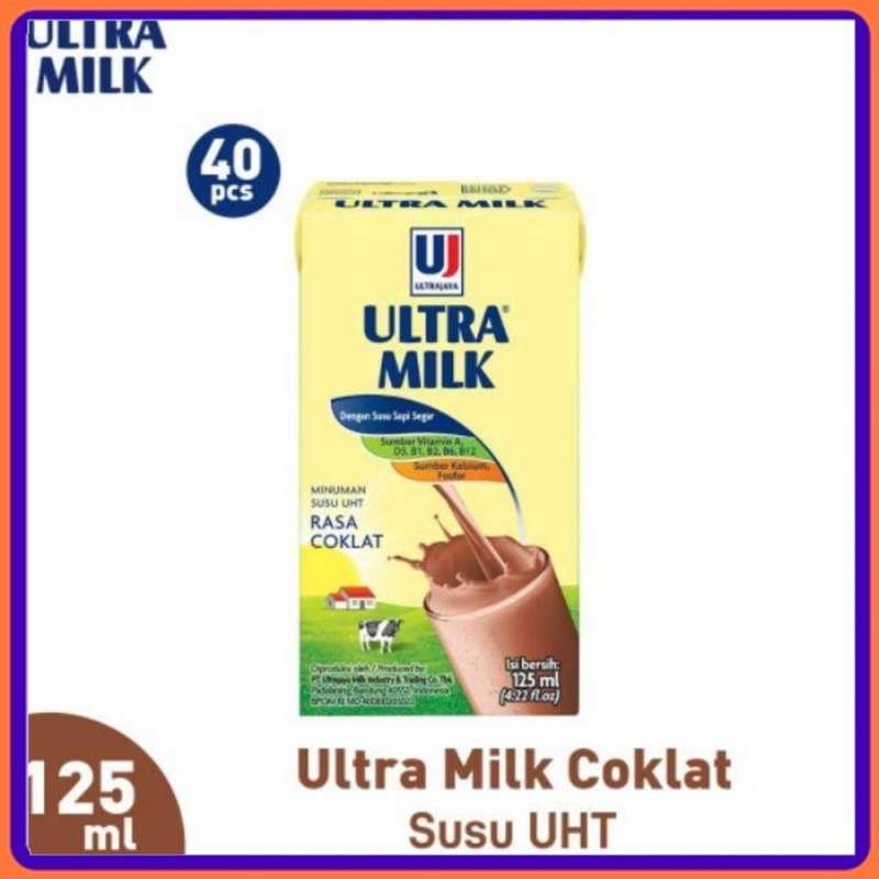 Promo Ultra Milk Mini Rasa Coklat 125 Ml (Isi 40 Pcs) Diskon 11% di ...