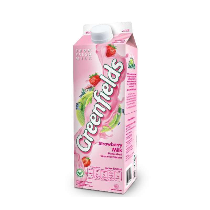 Jual GREENFIELDS FRESH MILK STRAWBERRY [1000 ML] di Seller Ranch Market ...