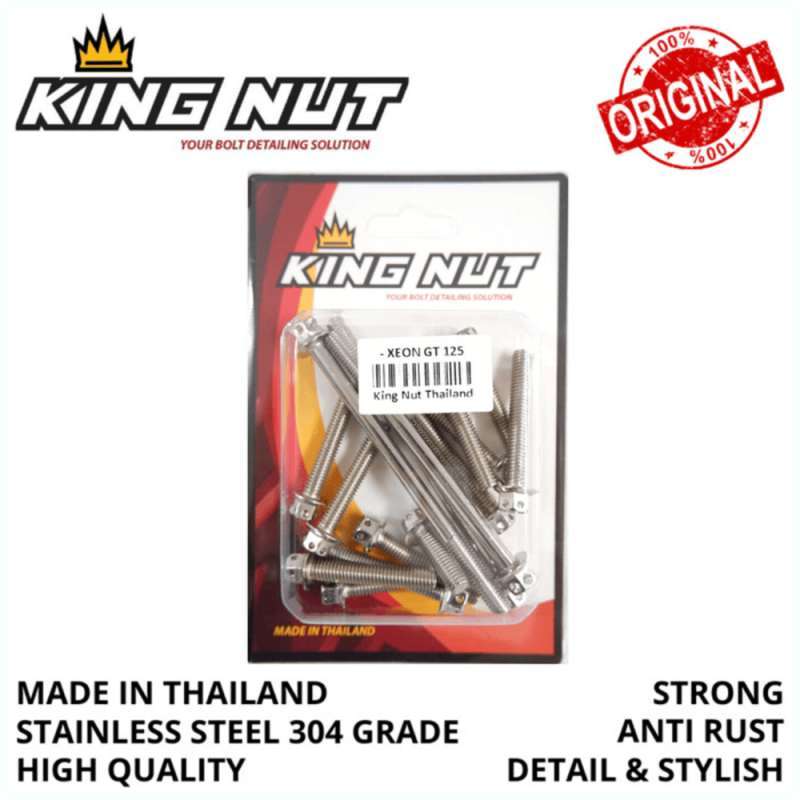 Jual Set Baut Cvt Xeon Gt 125 Probolt Stainless Steel King Nut Thailand ...