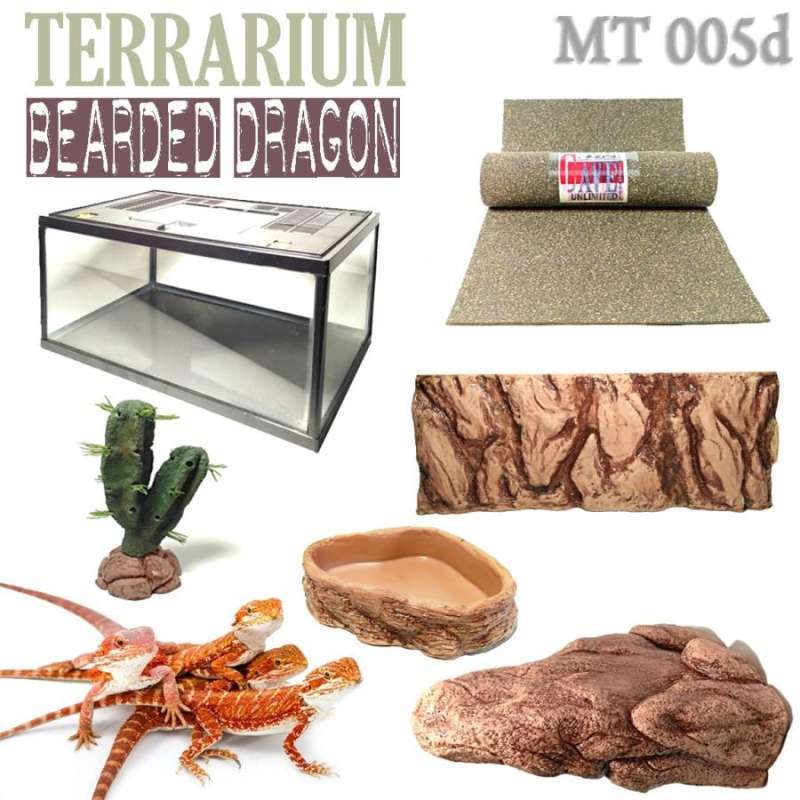Promo MT005D KANDANG TERRARIUM BEARDED DRAGON BD KADAL IGUANA GEX L LOW CEPER TERRARIUM ...
