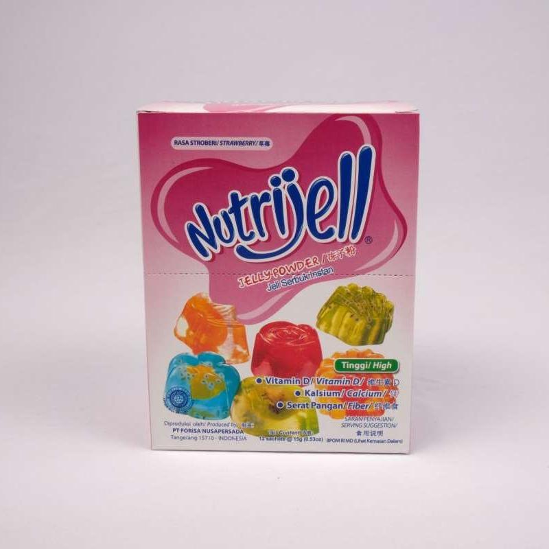 Jual Nutrijell Strawberry / Nutrijel Stroberi 12 x 15gr (Box) di Seller ...