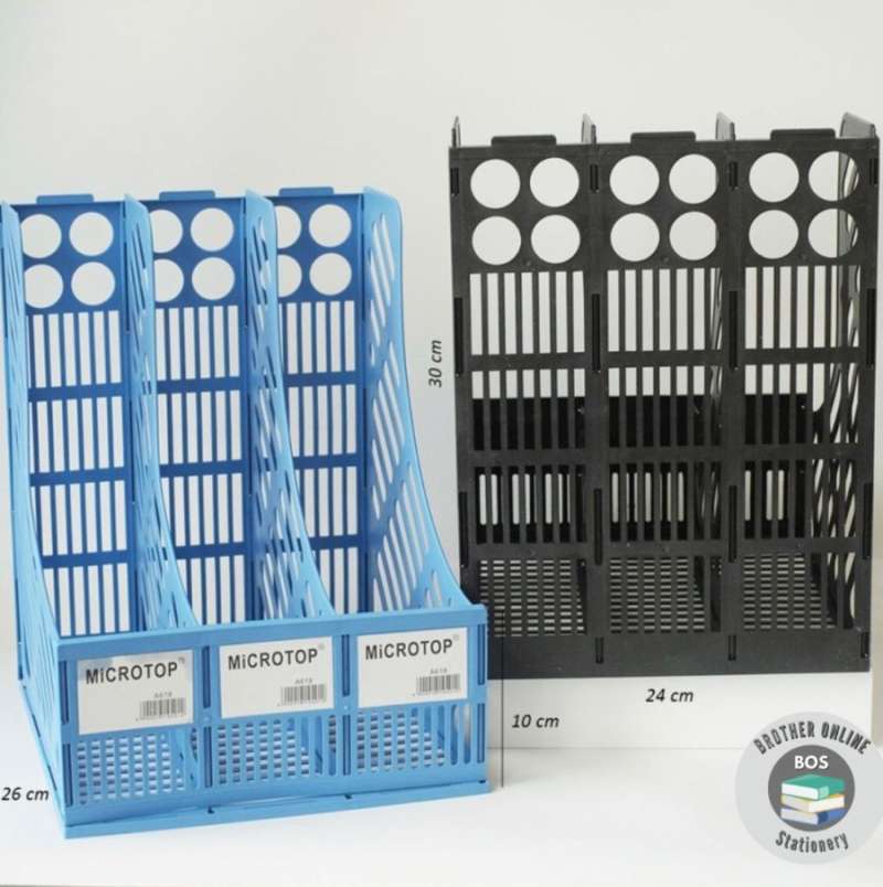 Jual BOS Box File Plastik 3susun/Box Keranjang/Dokumen/Book Organizer ...
