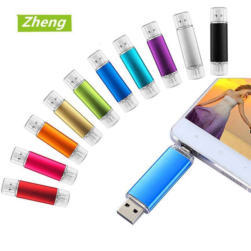 Jual Flash Disk Usb Otg Metal Kapasitas 128gb Untuk Smartphone / Pc ...