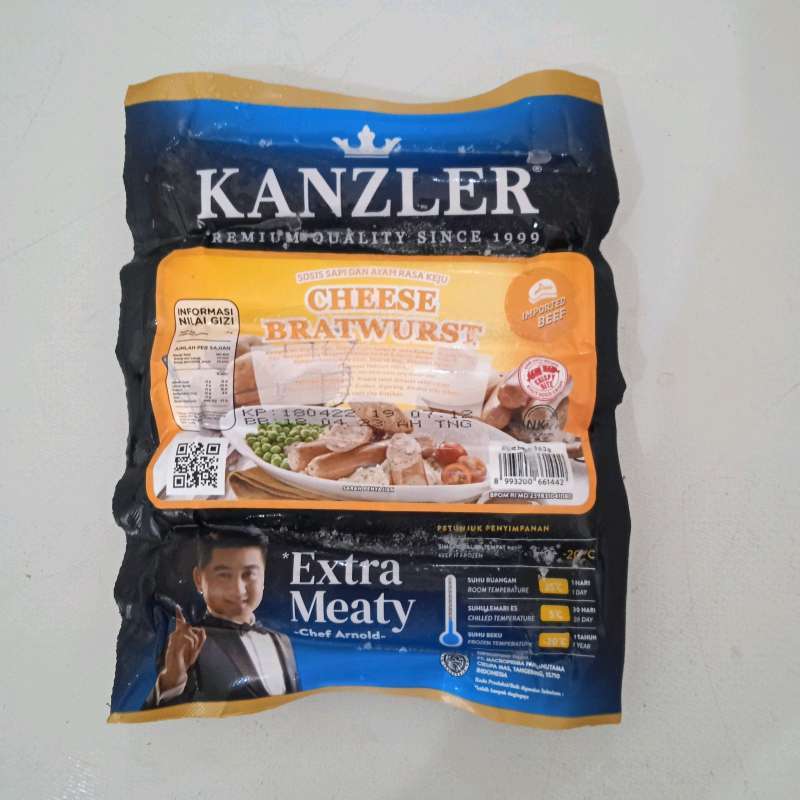 Jual Kanzler Cheese Bratwurst 360gr isi 5pcs di Seller AA Ice Cream dan ...