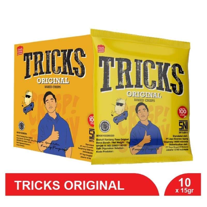Promo Tricks Baked Crisps Rasa Original [12 G X 10 Pcs] Diskon 13 Di