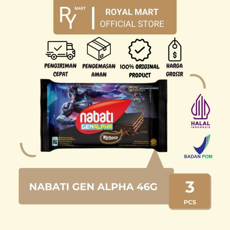 Jual Wafer Nabati Gen Alpha 46g x 3's di Seller Royal Mart - Majasetra ...