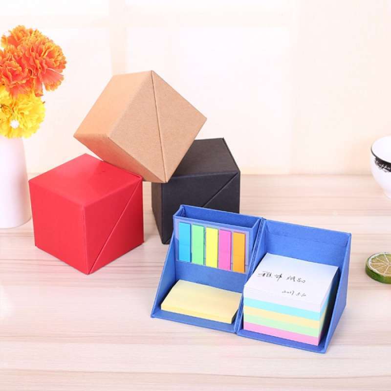 Promo TRIPLE W 3IN1 STICKY NOTE CUBE + PEN ORGANIZER POST-IT MEMO PAD ...