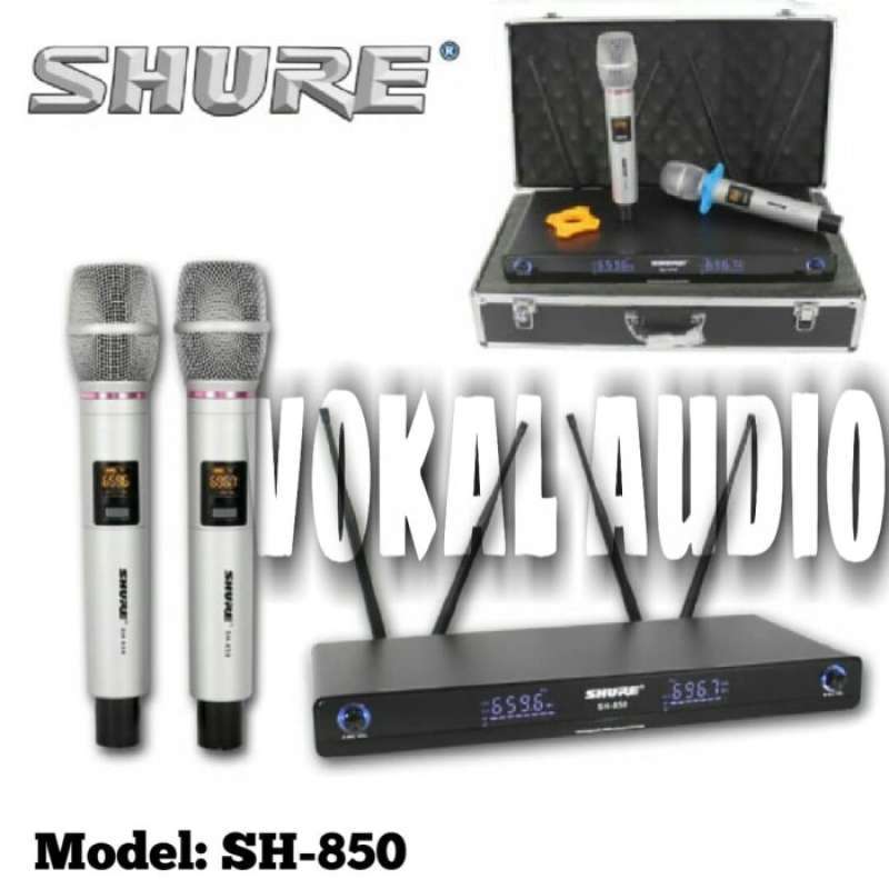 Jual Microphone Shure Mic Wireless Handheld Sh 850 Original di Seller ...