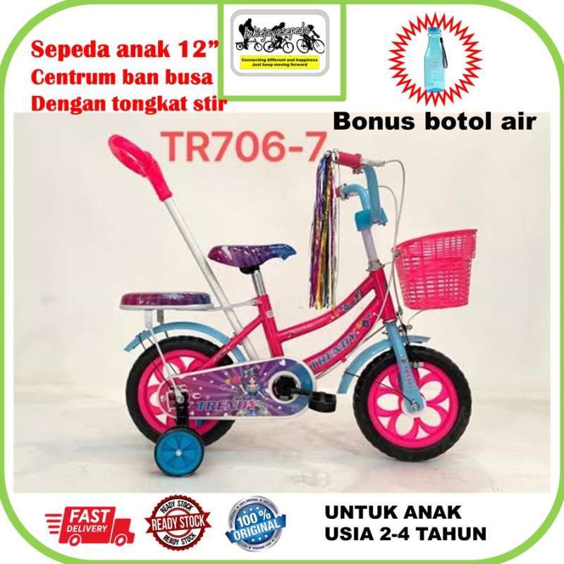 Jual Sepeda Anak Mini 12 Ban Eva Busa+ Dorongan Stir ( Sia 2-4 Tahun ...