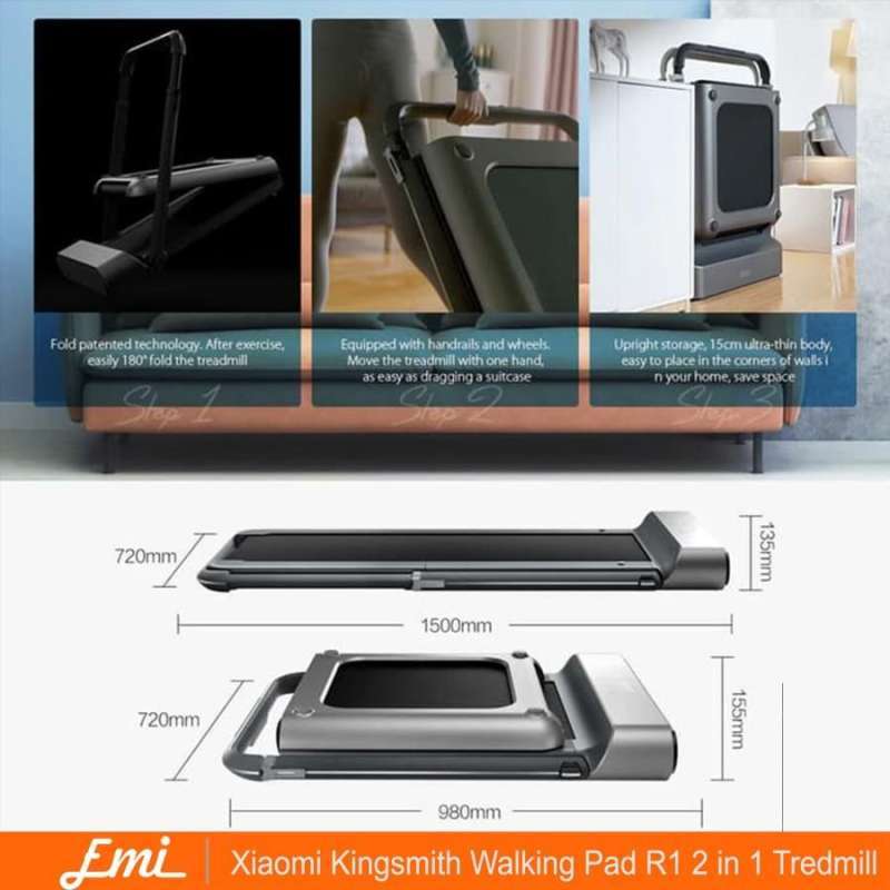 Jual Kingsmith R1 Pro Walking Pad 2 In 1 Treadmill Di Seller Emilab ...
