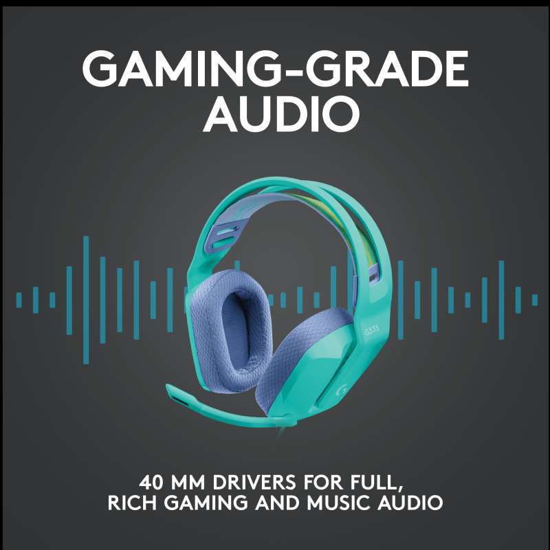 Promo Logitech G335 7.1 Wired Gaming Headset Mint Diskon 40% Di Seller ...