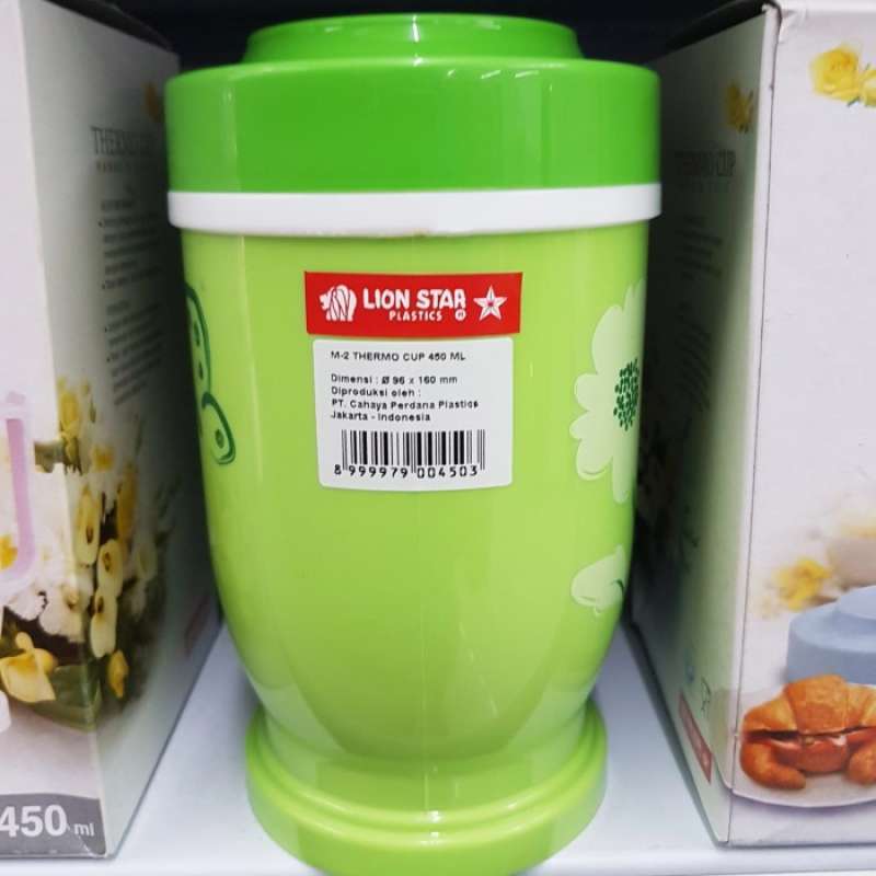 Promo Gelas Termos Plastik 450ml Lion Star Thermo Cup M 2 Diskon 35% Di Seller Odettee Shop ...