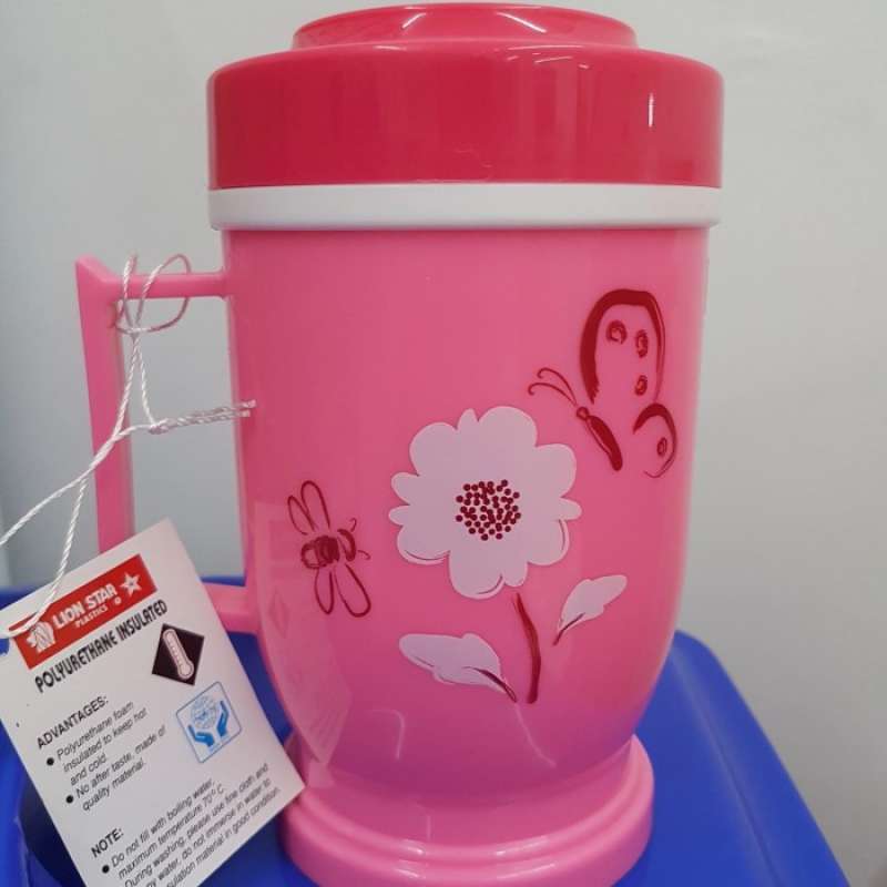 Promo Gelas Termos Plastik 450ml Lion Star Thermo Cup M 2 Diskon 35% Di Seller Odettee Shop ...