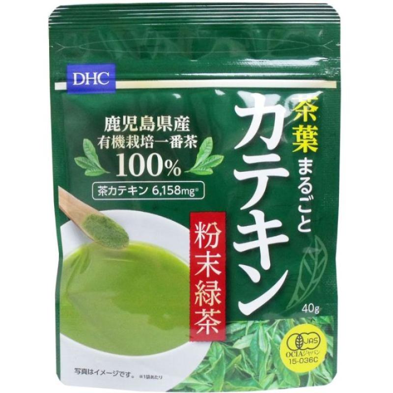 Jual DHC Tea Leaves Whole Catechin Powder Green Tea [40 g/ Get 5 packs ...