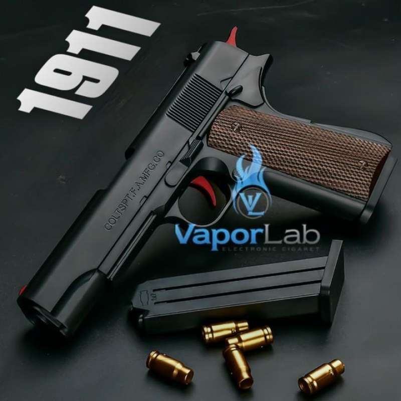 Jual pistol mainan glok 1911 toy gun magazine soft shell ejection ...