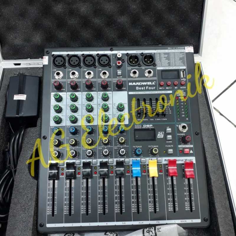 Jual Mixer Audio Hardwell Best Four Soundcard + Koper Original di ...