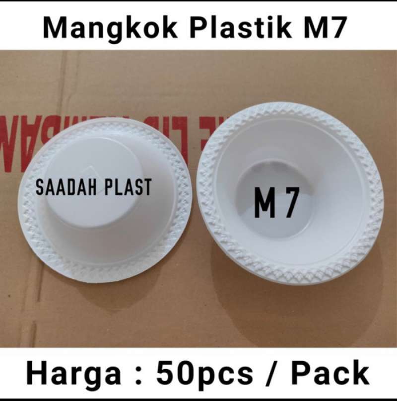 Jual Mangkok Plastik M7 Besar Mangkuk Kuah Makan Sekali Pakai Isi