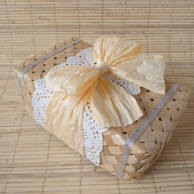 Jual GIFT BOX HAMPERS KOTAK KADO BESEK BAMBU PITA WARNA SIZE 20X10X6CM ...