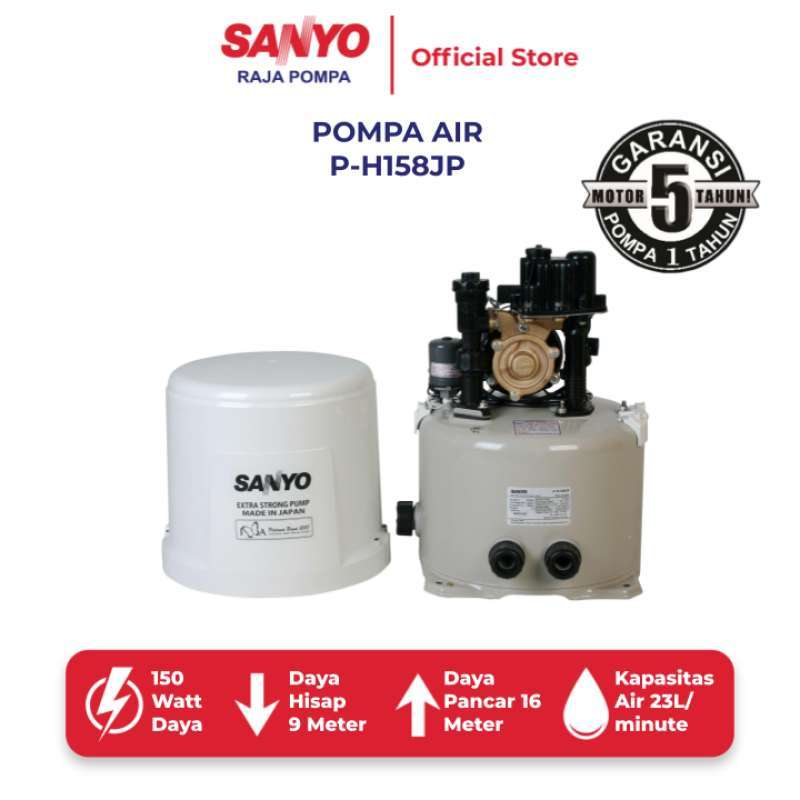 Jual SANYO Mesin Pompa Air Sumur Dangkal Otomatis Made in Japan - P ...