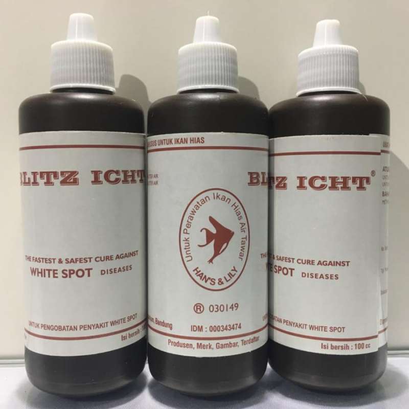 Jual Blitz Icht Methylene Methyline Blue 100ml Obat Ikan Jamur White ...