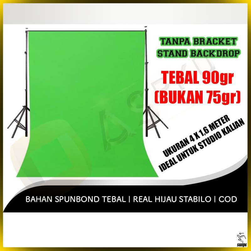 Promo Green Screen Spundbond 95gr 4mx1.6m Studio Mini Layar Hijau ...
