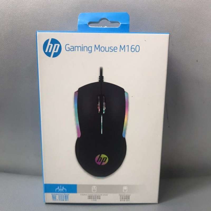 Jual Mouse Gaming Hp M160 - 1000Dpi Rgb Usb Wired Hp M 160 Gaming Mouse Led di Seller METALIC ...