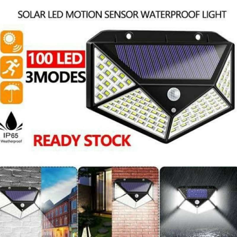 Jual Lampu Taman Tenaga Solar Surya 100 Led Sensor Gerak di Seller ALFA ...