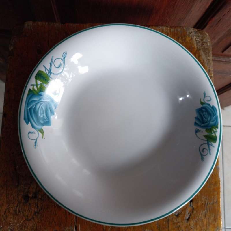 Promo Piring Keramik Motif Bunga/piring Makan/piring Keramik Putih ...