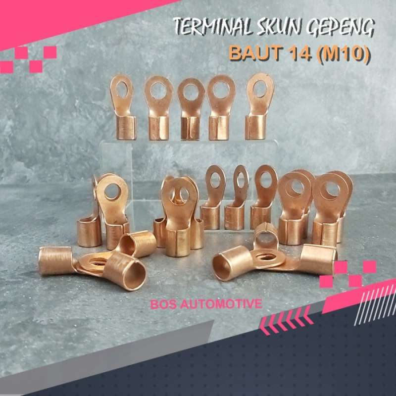 Jual TERMINAL SKUN BULAT M10 / TERMINAL AKI / SKUN KABEL / SKUN BAUT 14 ...