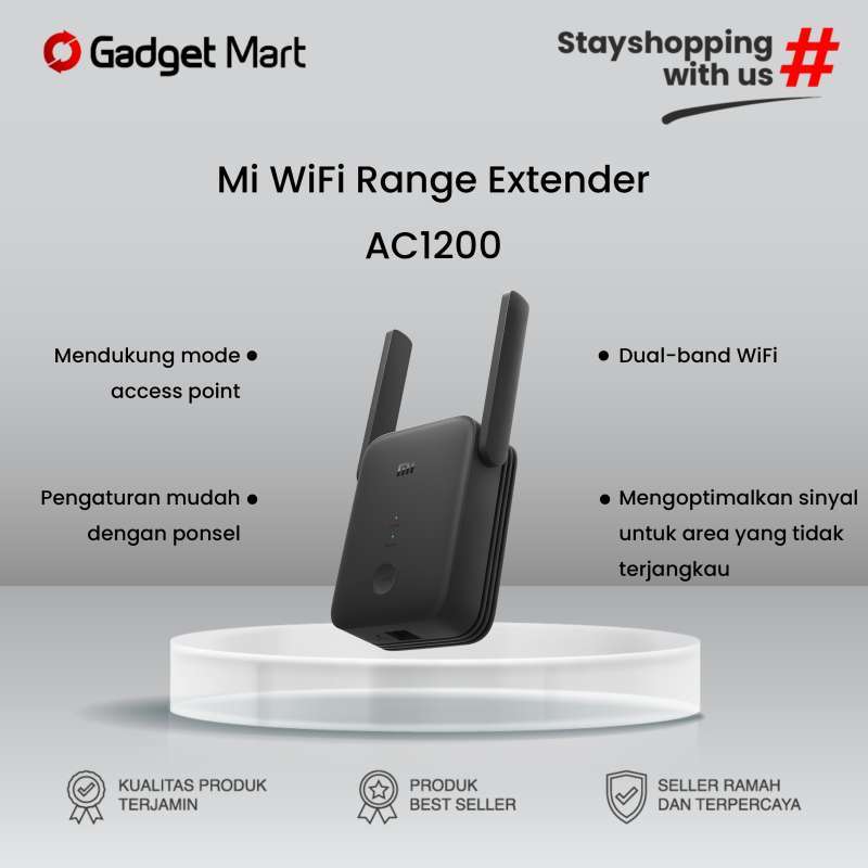 Jual Xiaomi Wi-Fi Range Extender AC1200 di Seller Gadget Mart Official ...
