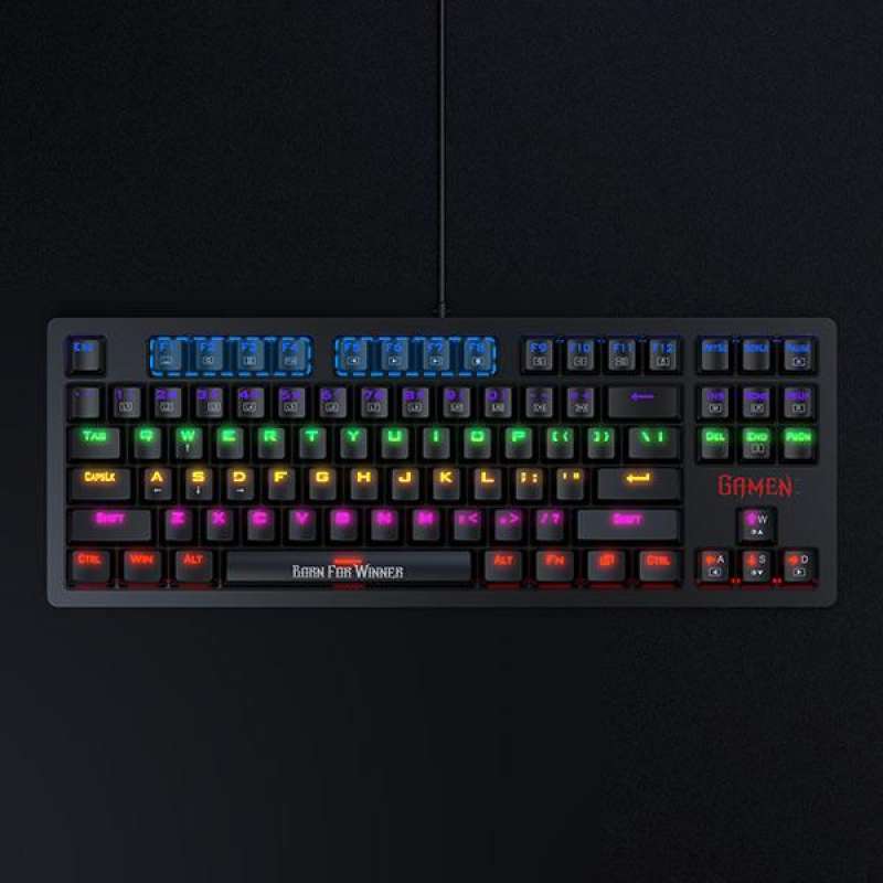 Jual Gamen Titan II Mechanical Pluggable Switch Blue Gaming Keyboard ...