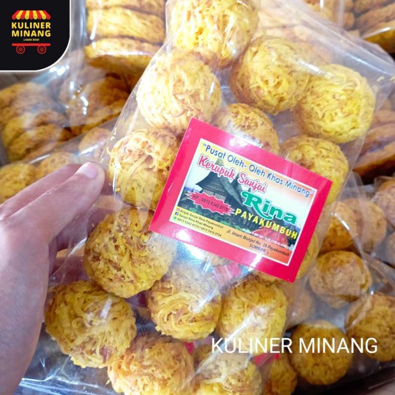 Promo Kuliner Minang Kerupuk Roda Gandiang Bulat Mode Golong Rina Oleh ...